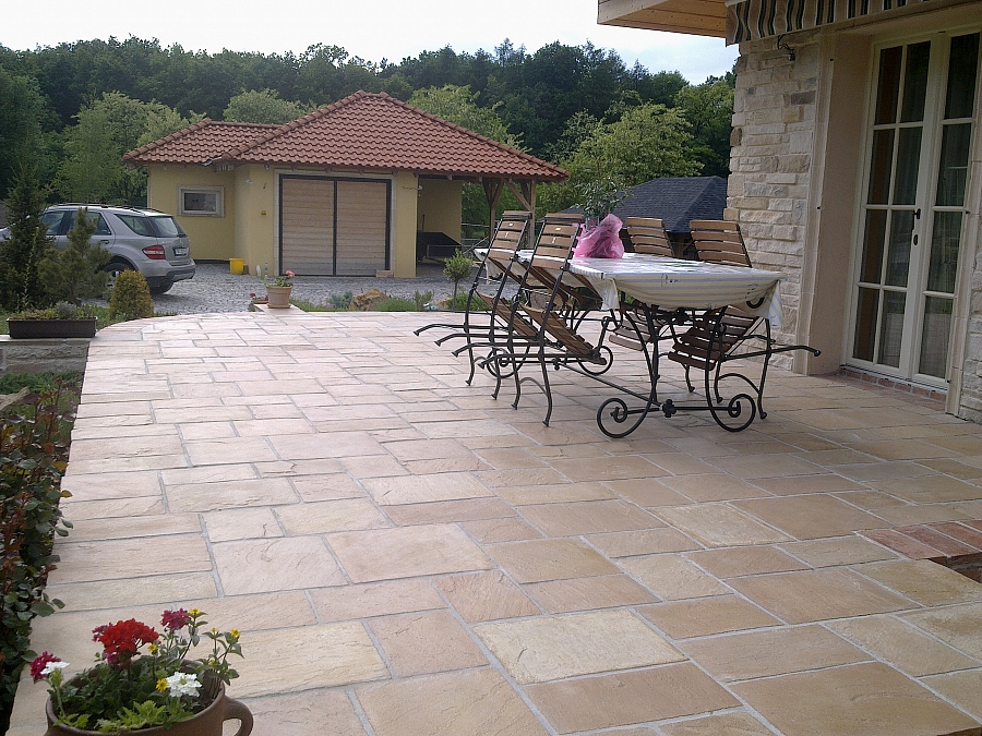 - Pflaster nach Benutzung - Pflaster auf der Terrasse | Wild Stone